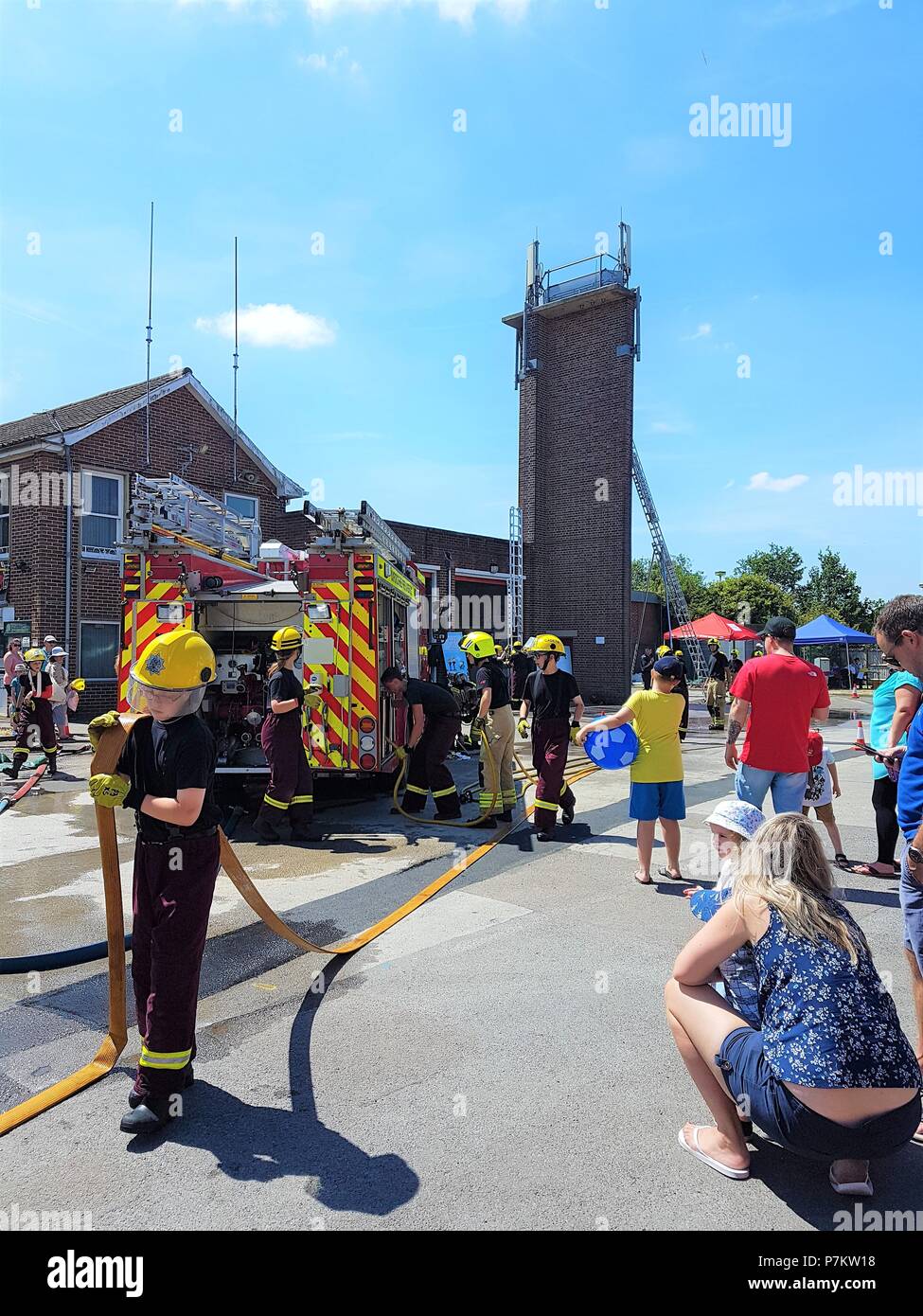 Fire station fire hose tower hi-res stock photography and images - Alamy