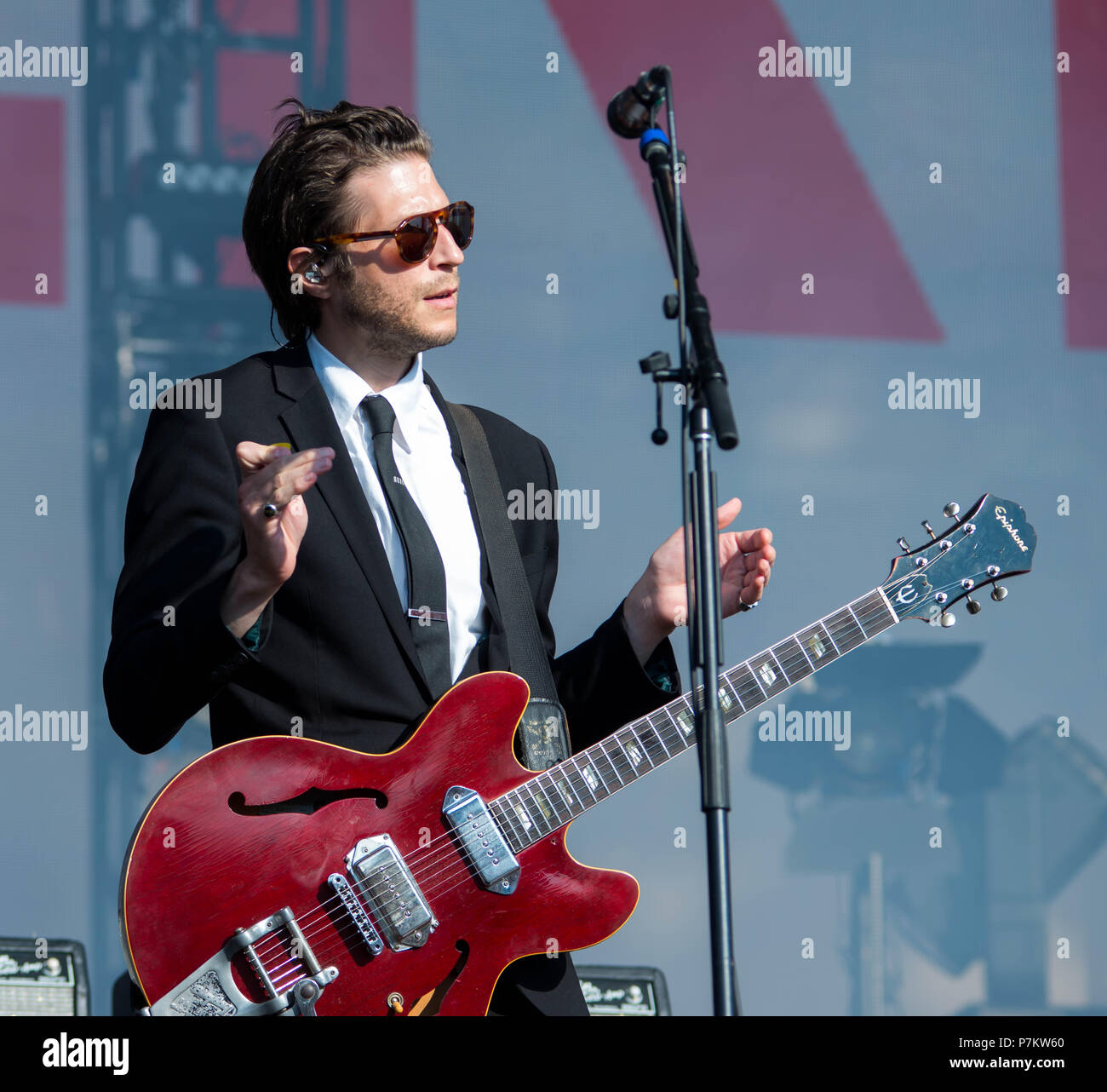 Hyde Park, London, United Kingdom. 7th July 2018. Daniel Alexander Kessler of Interpol performs ...