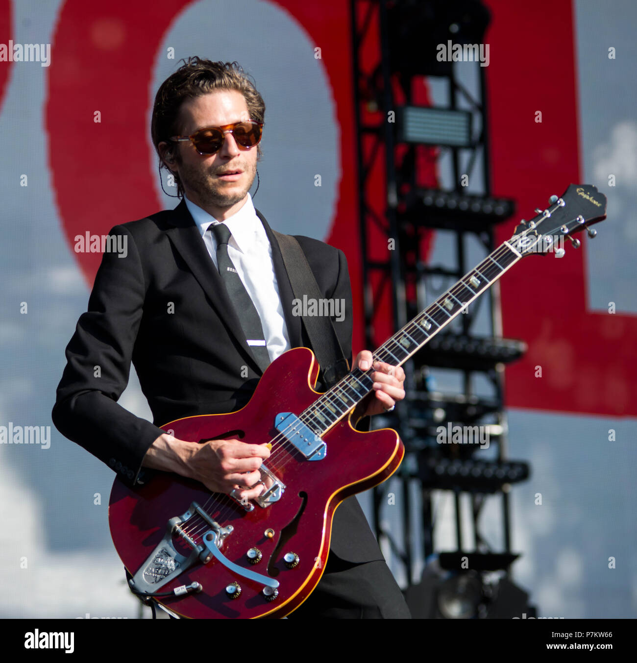 Hyde Park, London, United Kingdom. 7th July 2018. Daniel Alexander Kessler of Interpol performs ...