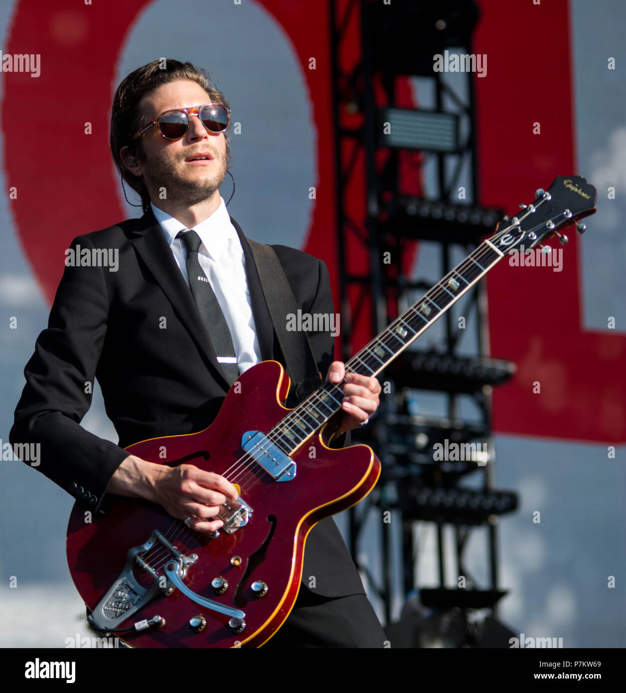 Hyde Park, London, United Kingdom. 7th July 2018. Daniel Alexander Kessler of Interpol performs ...