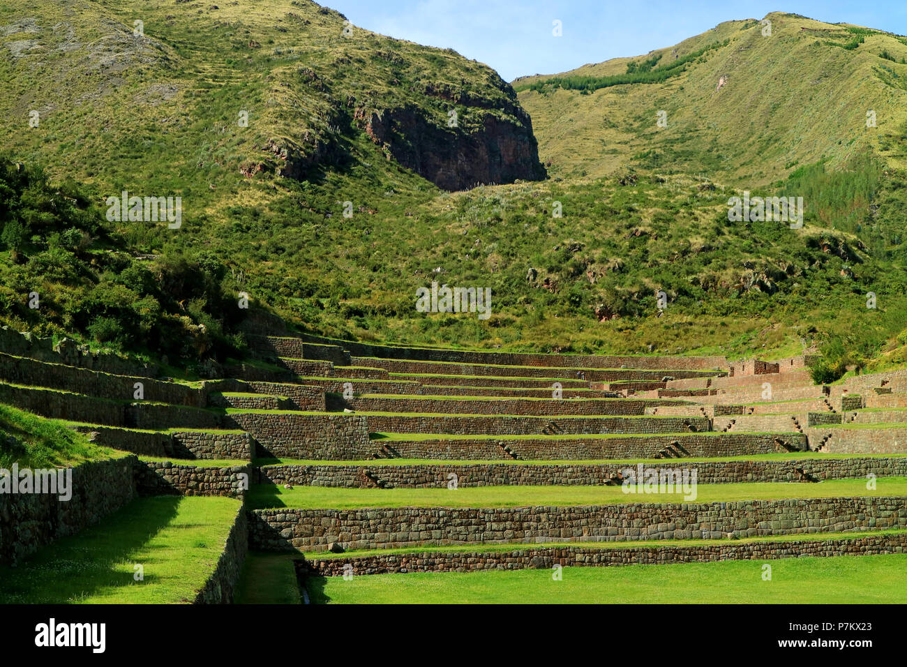 Tipon, stunning Inca ruins of agricultural terraces located in the ...