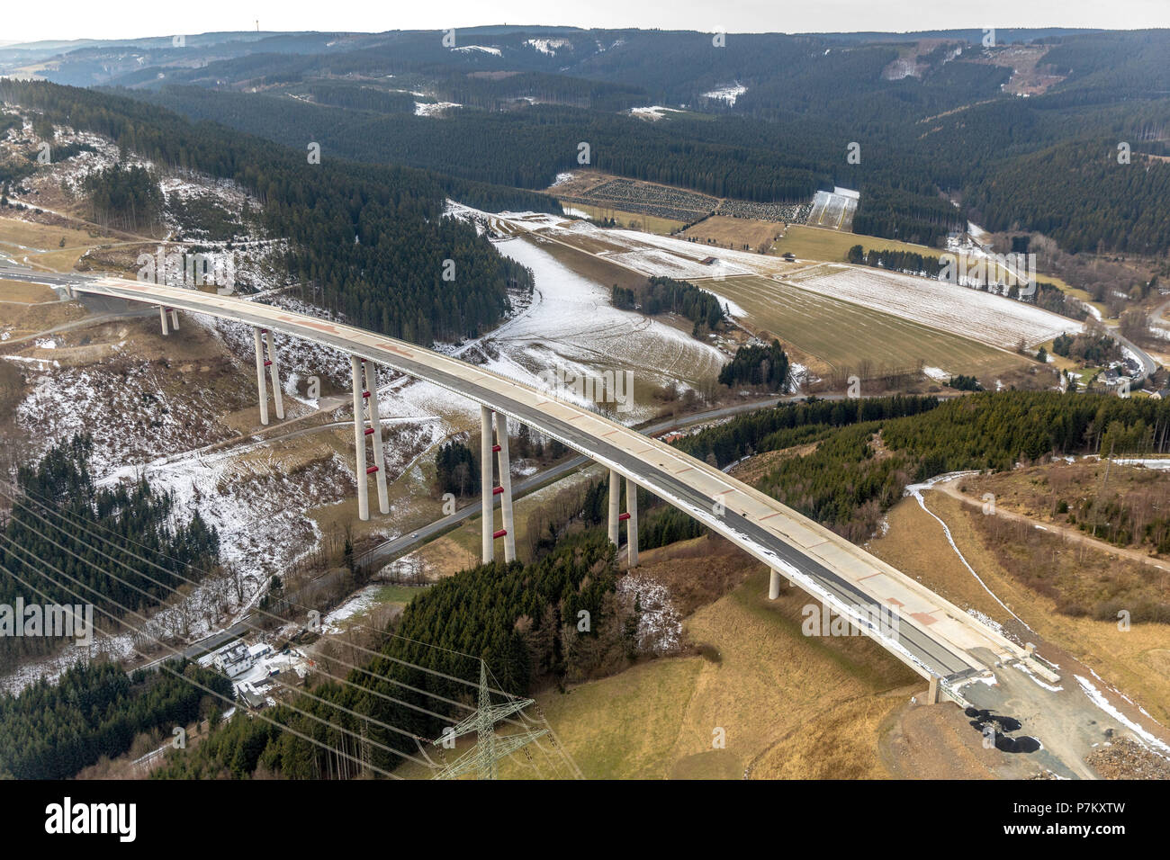 Expansion of Autobahn A46 valley bridge Nuttlar, highest bridge in ...