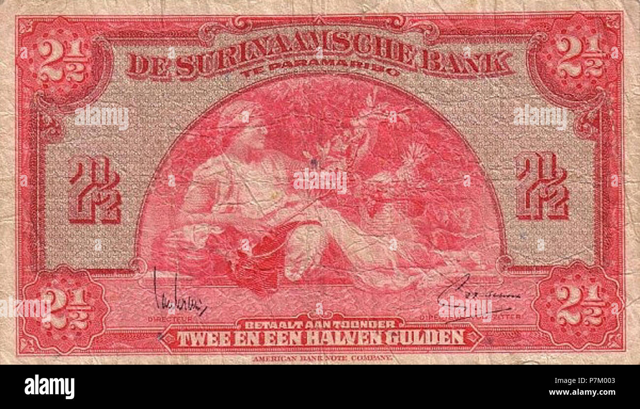 2½ Guilders - De Surinaamsche Bank (1940-1942) 05 Stock Photo - Alamy