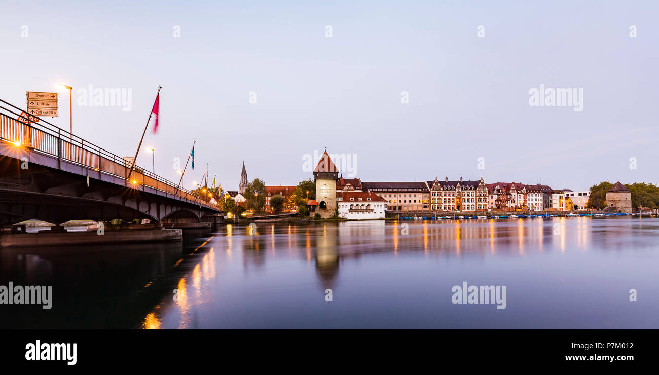 Germany, Baden-Württemberg, Lake Constance, Constance, old town, Rhine ...
