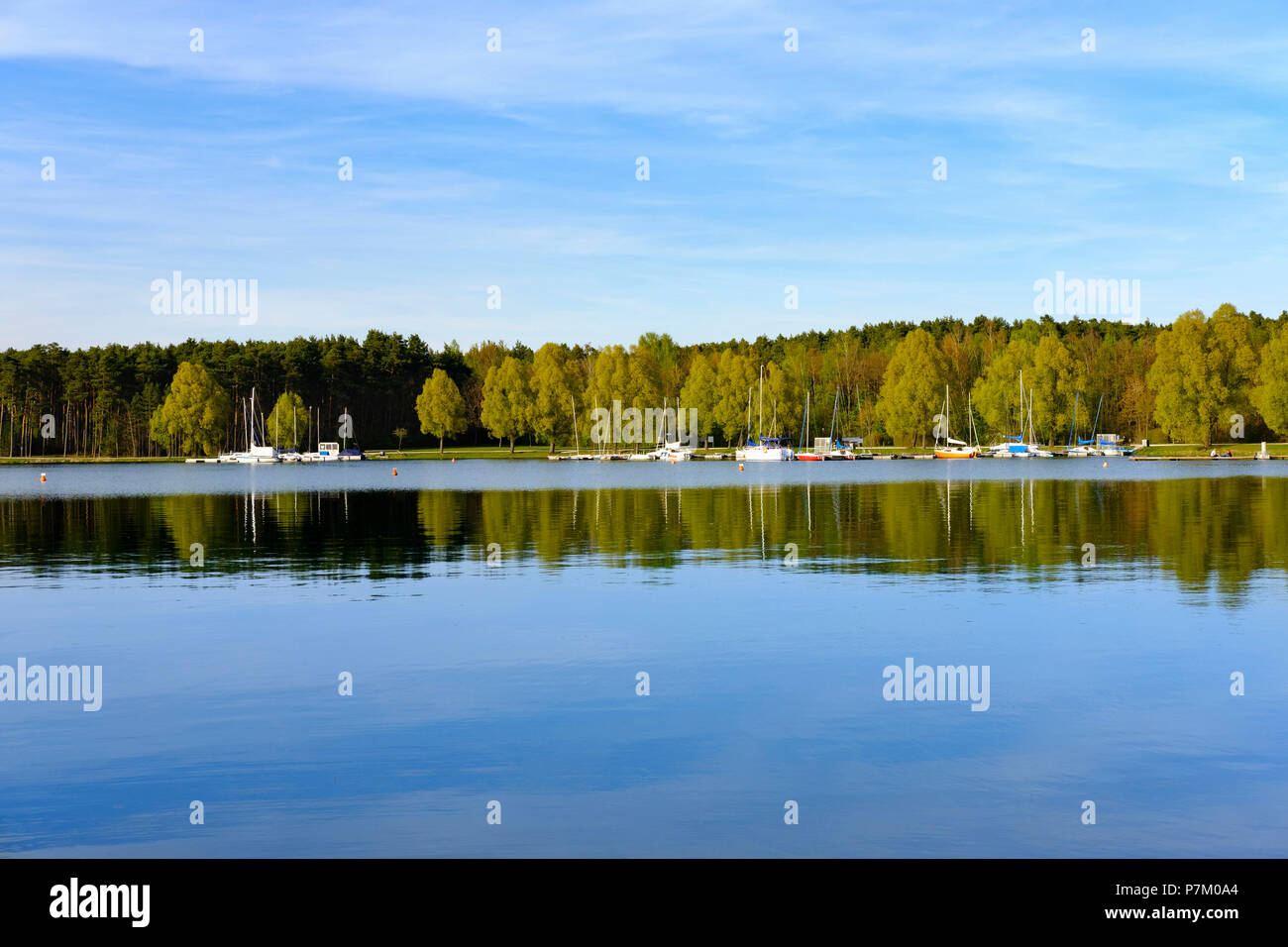Rothsee, Hilpoltstein, Franconian Lake District, Central Franconia ...