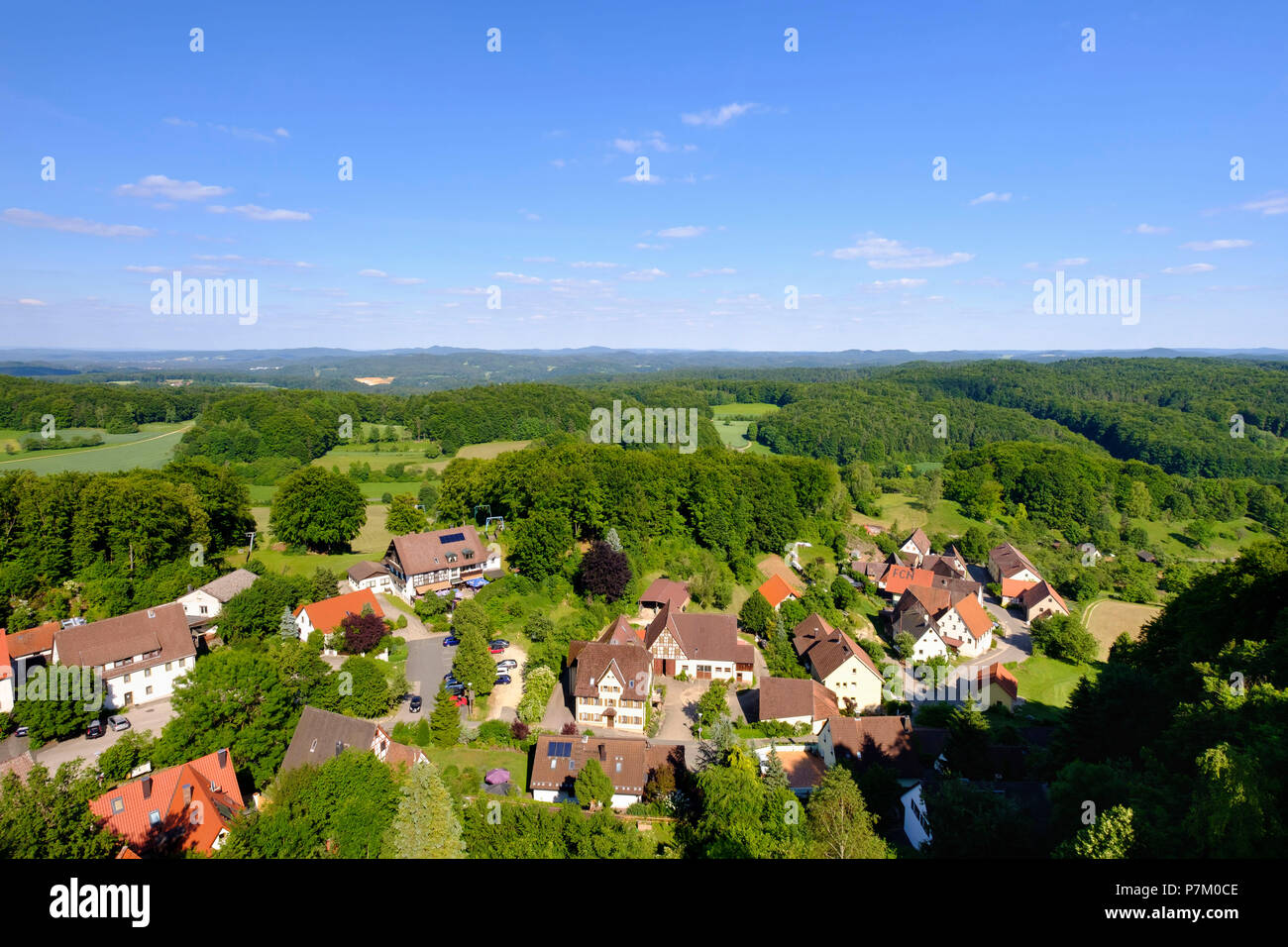 Hohenstein, near Kirchensittenbach, Hersbrucker Alb, Central Franconia ...