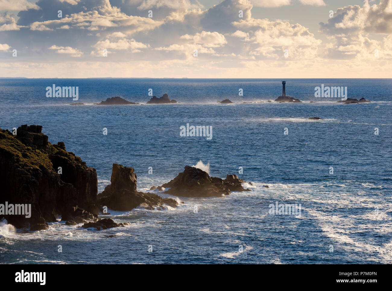 Longship Lighthouse, Longships Lighthouse, Land's End, Cornwall ...