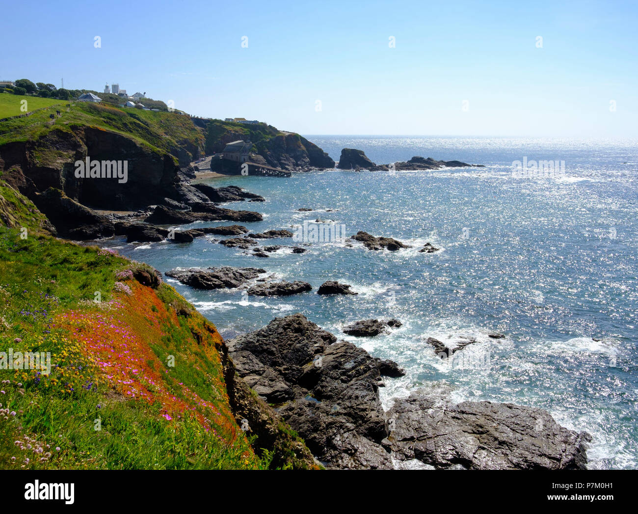 Lizard Point, UK's southernmost point, Lizard Peninsula, Cornwall ...