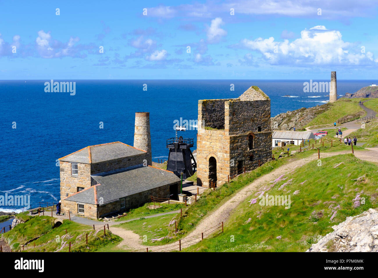 former copper and tin mine, Levant Mine, St Just in Penwith, Cornwall ...