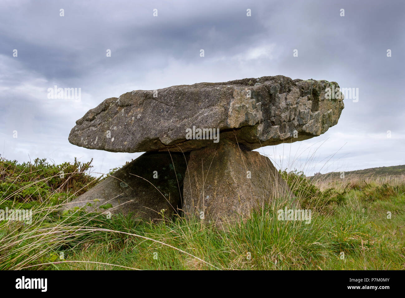 Dolmen at Morvah, Cornwall, England, UK Stock Photo - Alamy