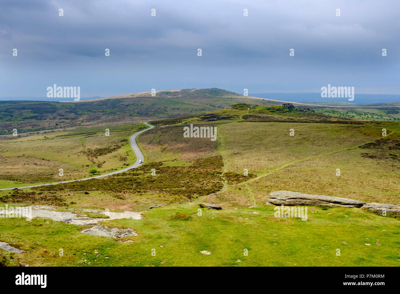 Dartmoor National Park, near Haytor Vale, Ilsington, Devon, England, UK ...