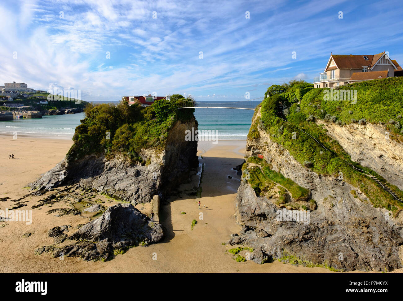 The Island, Towan Beach, Newquay, Cornwall, England, United Kingdom ...