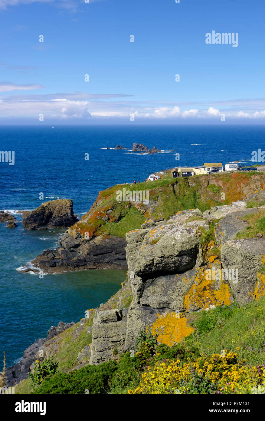 Lizard Point, England's southernmost point, Lizard Peninsula, Cornwall ...