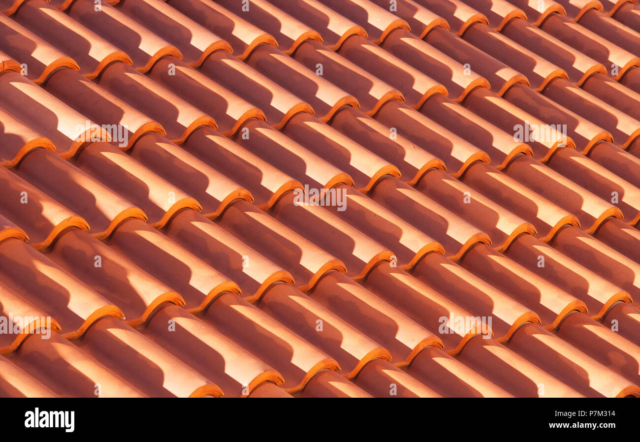 Tiled roof, detail Stock Photo - Alamy