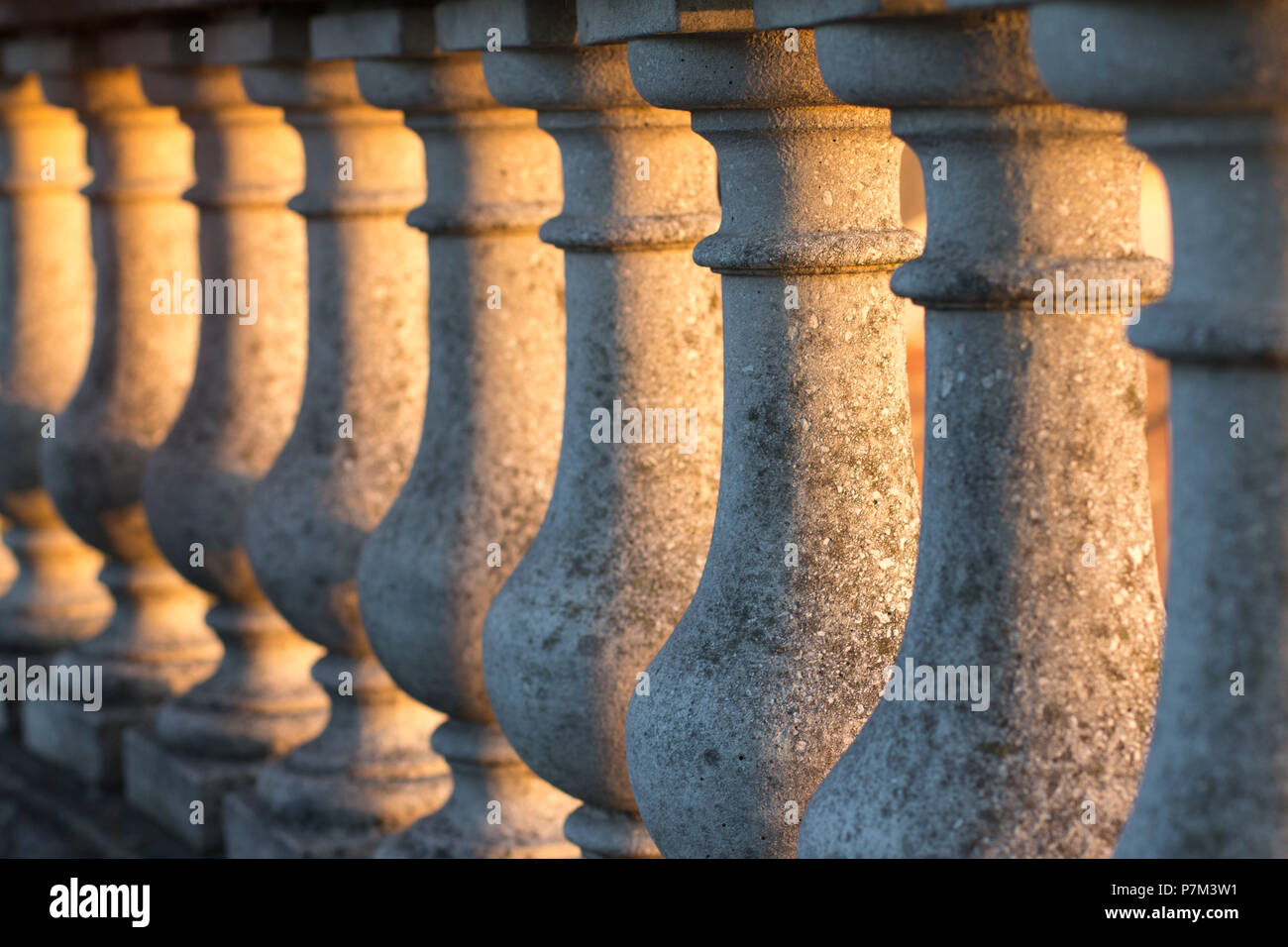 Stone pillars in the sunlight Stock Photo - Alamy