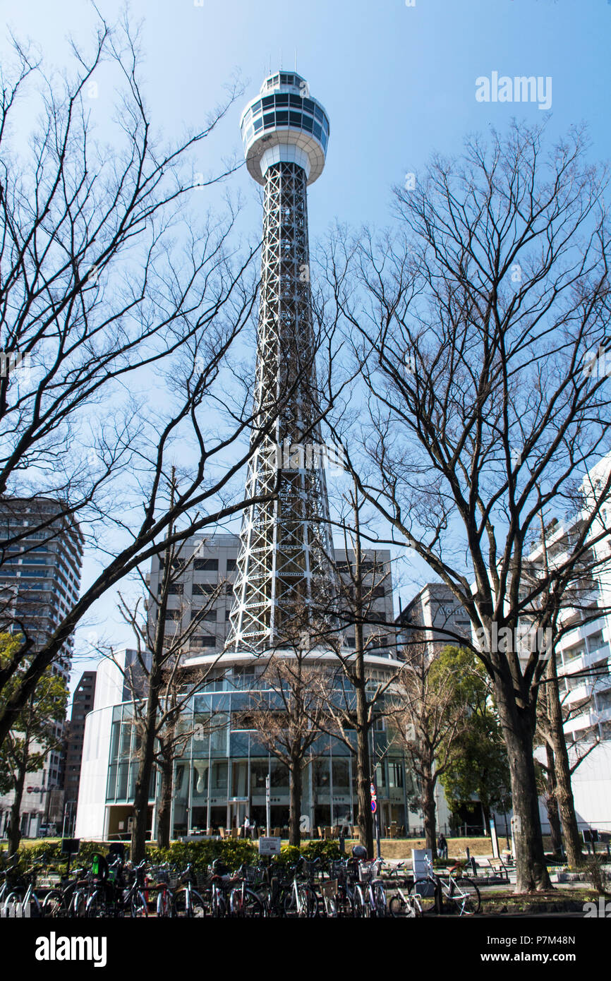 Marine Tower' of Yokohama in Japan Stock Photo - Alamy