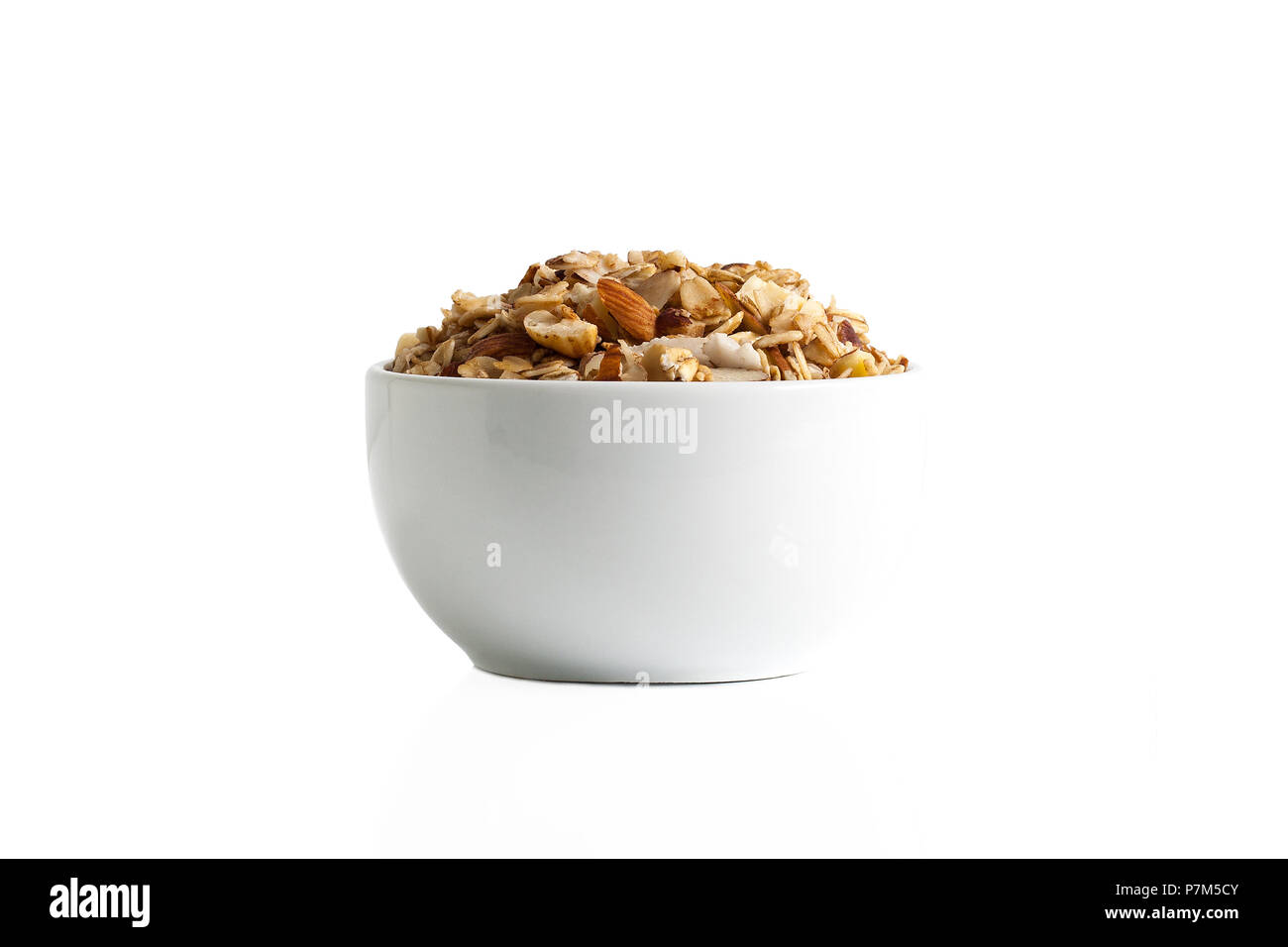 Isolation of a gluten-free granola on a white background Stock Photo ...