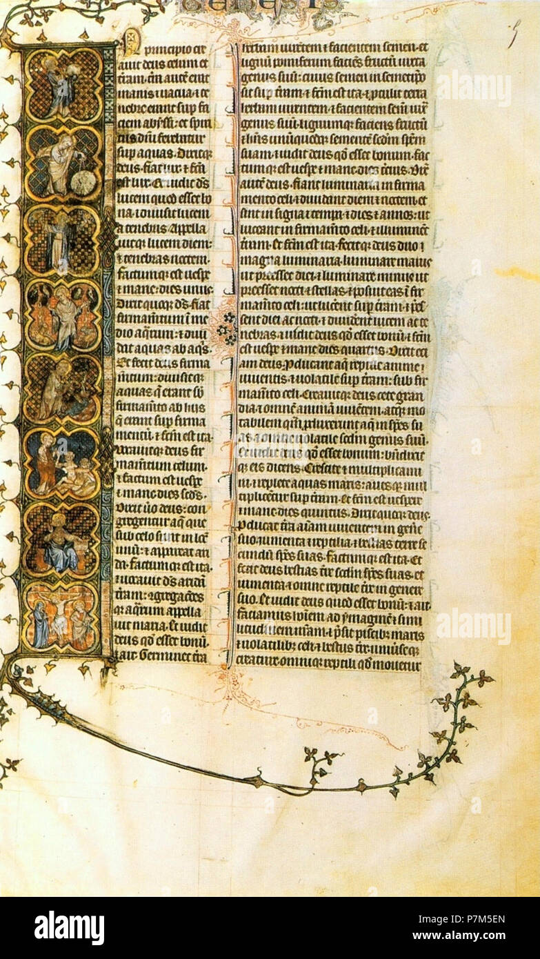 3 Jean Pucelle. The Robert de Billing Bible. 1327 Bibliotheque ...
