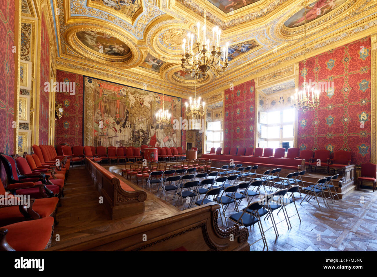 France, Ille et Vilaine, Rennes, the Palace of the Parlement of ...