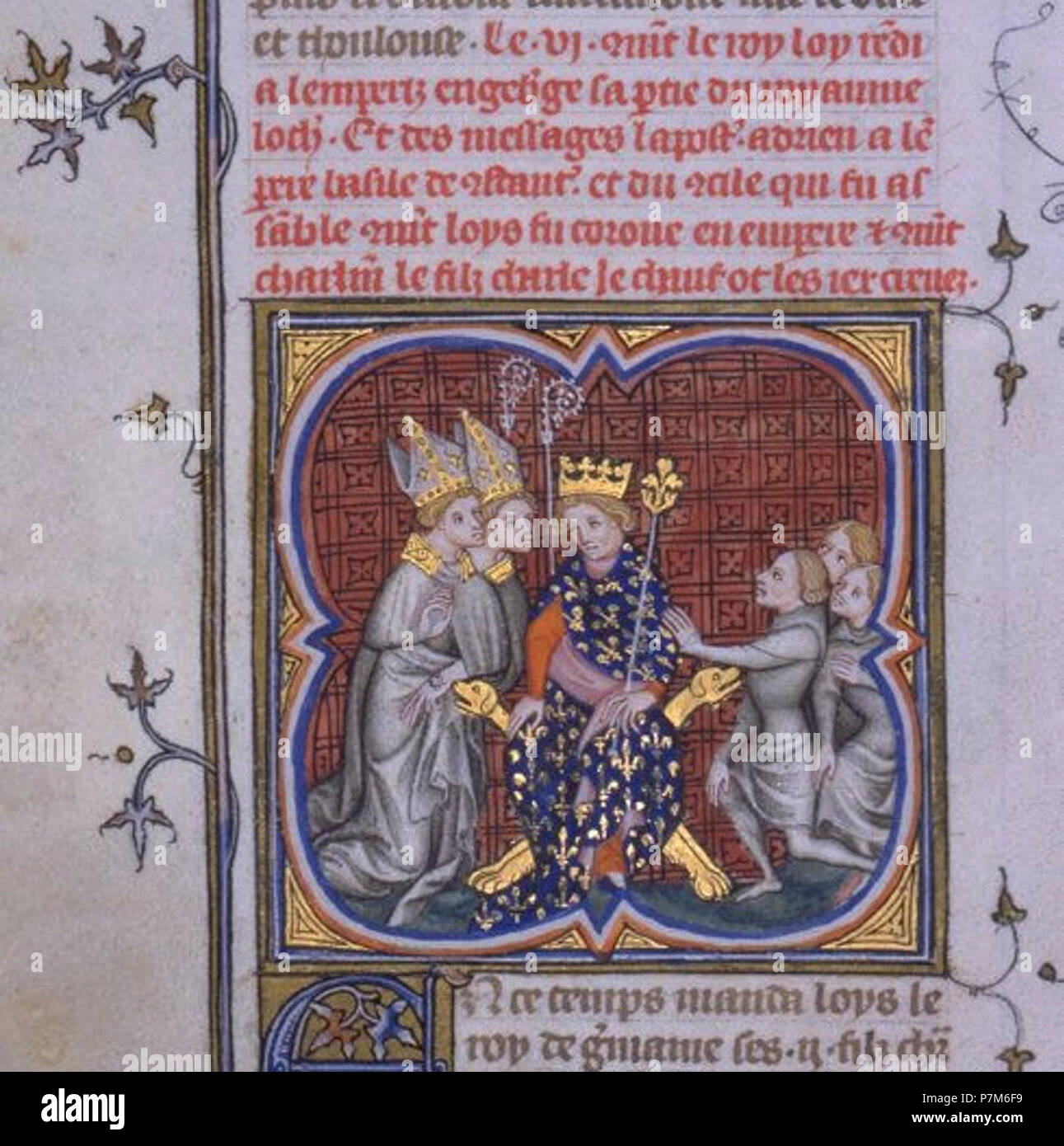 3 sons of Louis the German Stock Photo - Alamy