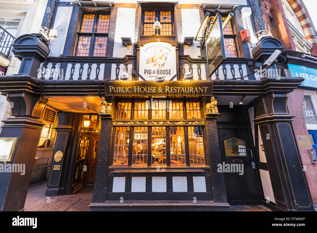 England, London, The City of London, The George Pub Stock Photo - Alamy