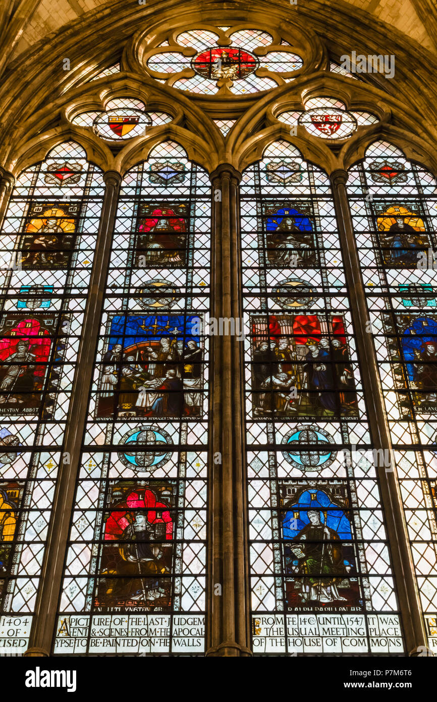 Westminster abbey stained glass window hi-res stock photography and ...