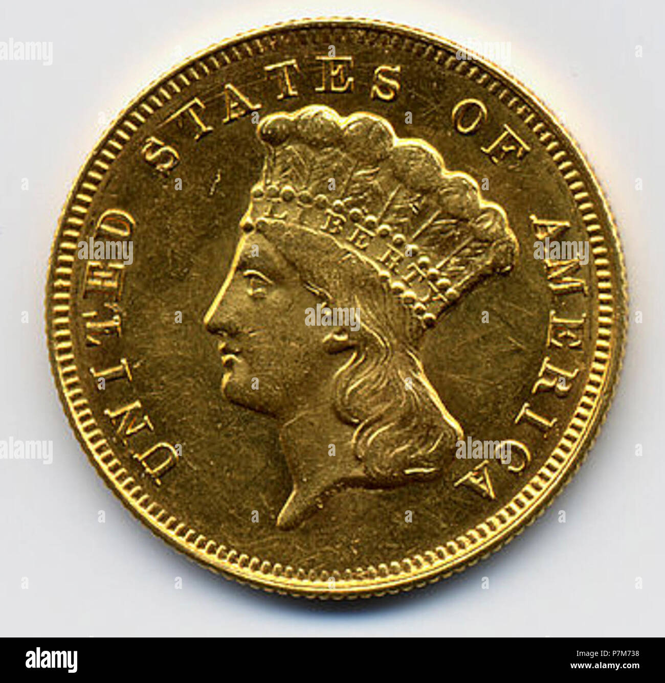 3 USA dollars obverse Stock Photo - Alamy
