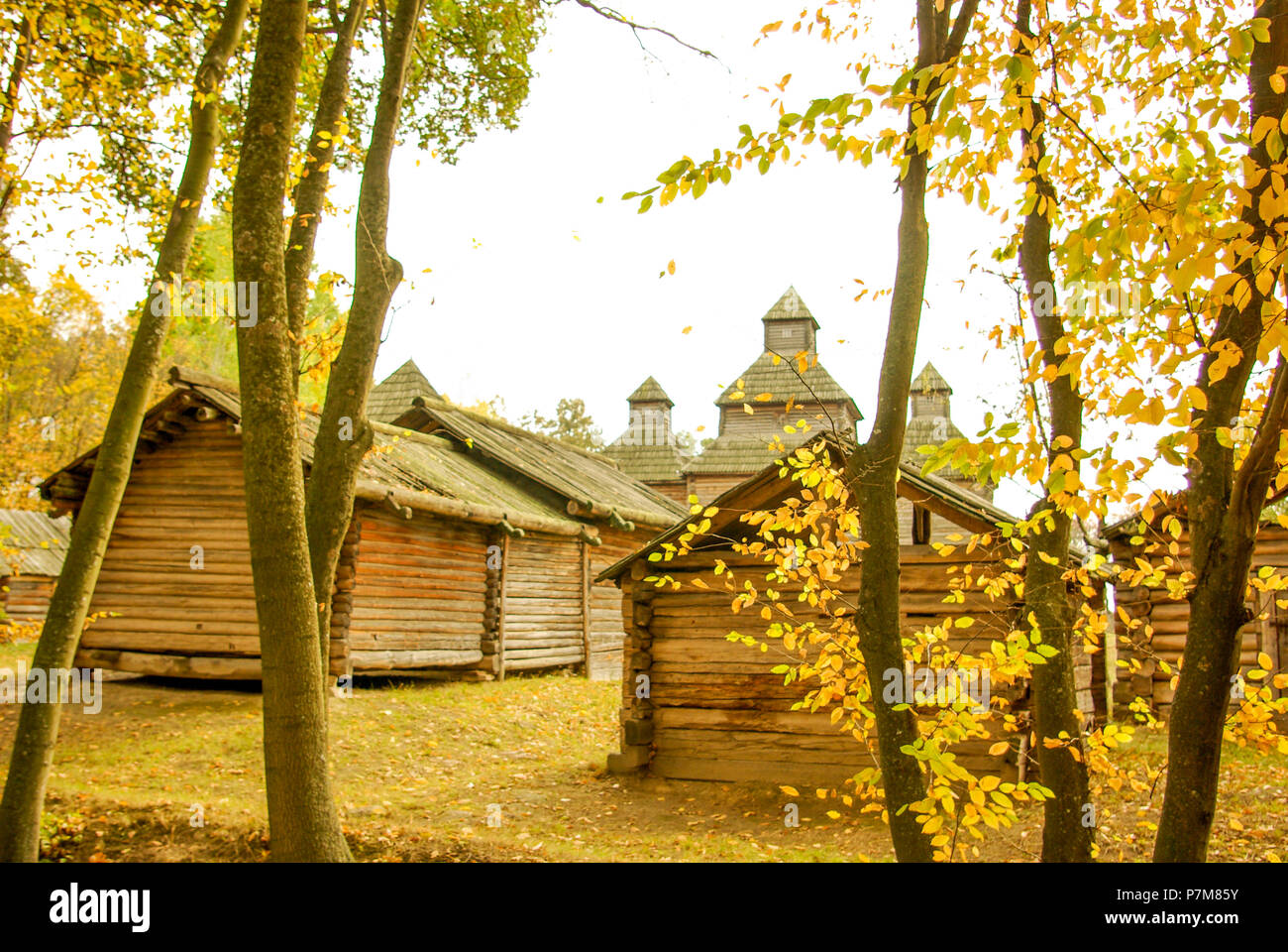 traditional ukrainian rural cottage with a straw roof Stock Photo - Alamy
