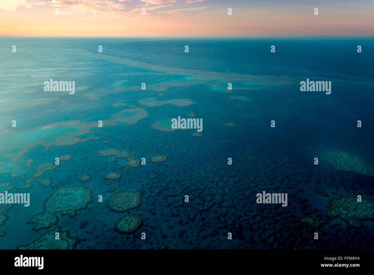Great barrier reef scenic flight hi-res stock photography and images ...