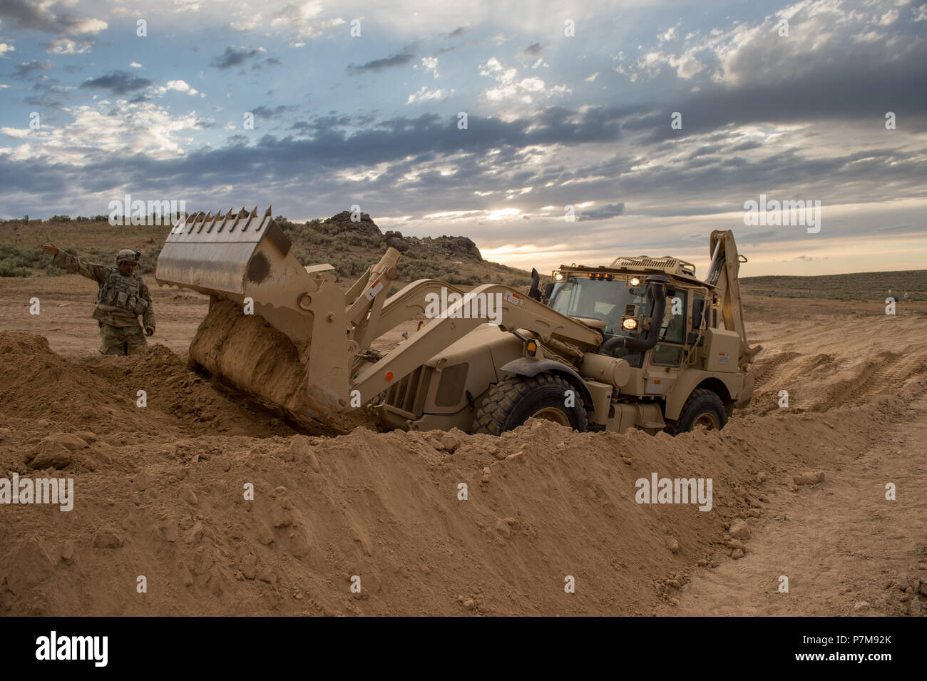Engineers with the Idaho Army National Guard's 116th Brigade Engineer ...