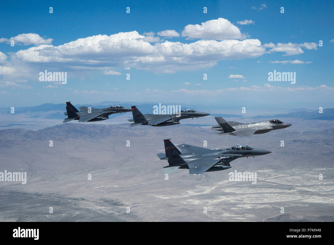 Lt. Gen Mark Kelly, 12th Air Force Commander, leads a formation of F ...