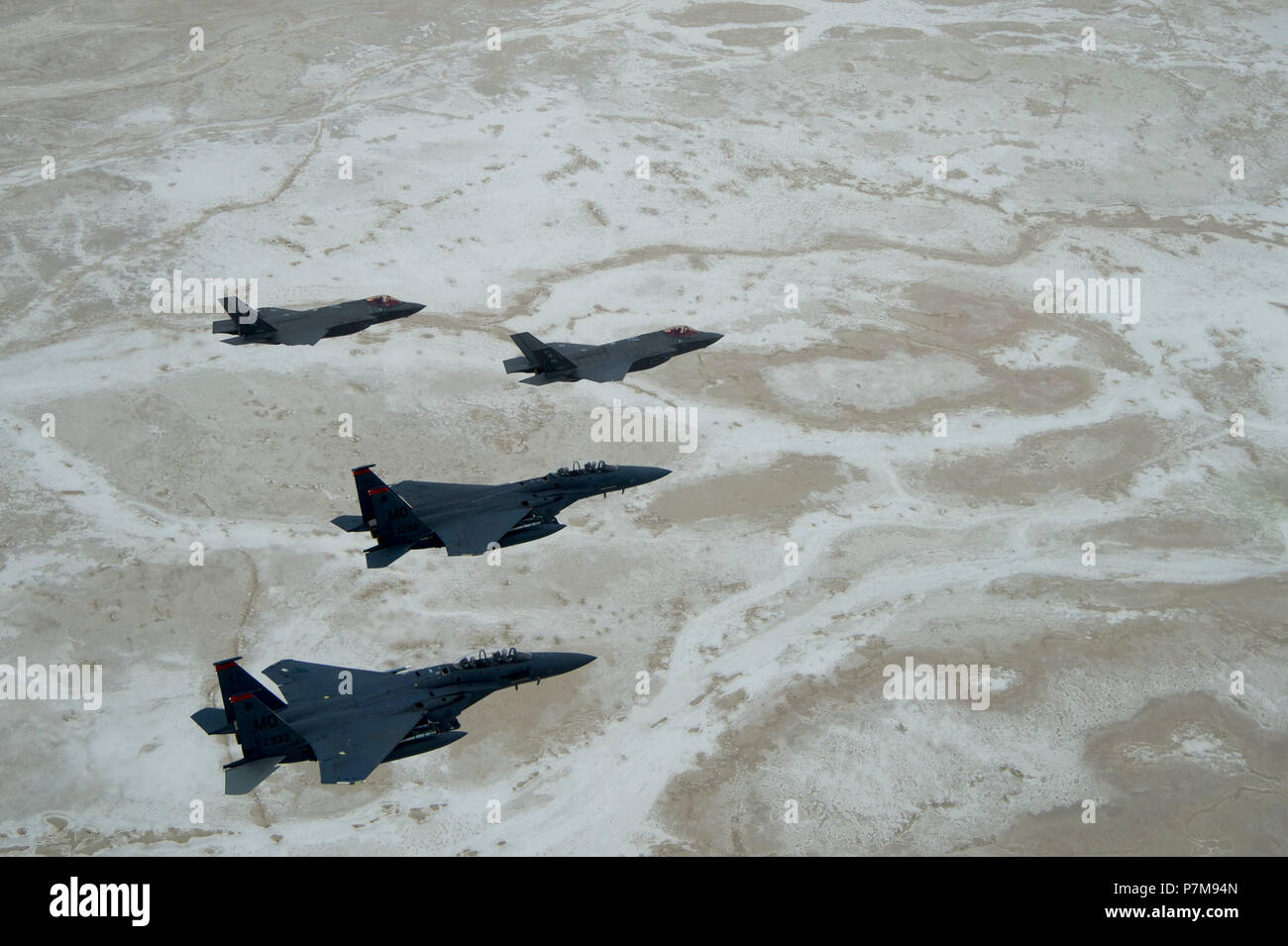 Lt. Gen Mark Kelly, 12th Air Force Commander, leads a formation of F-35 ...