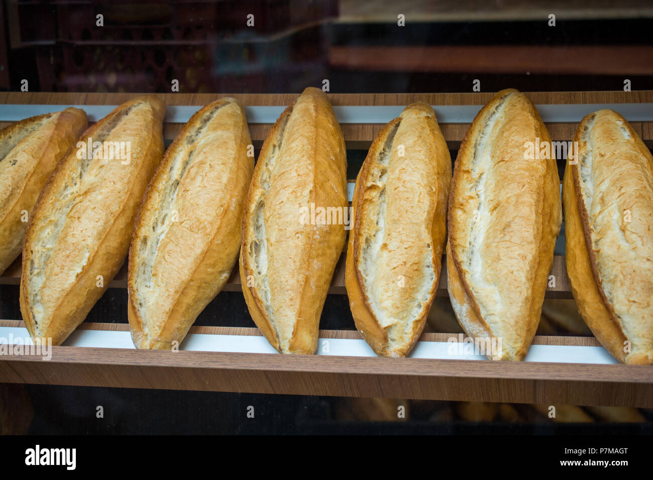 Traditional Turkish style made bread loaf Stock Photo - Alamy