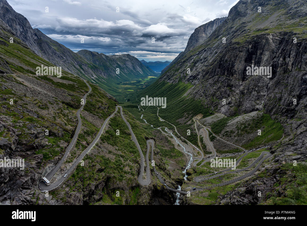 Landscape of Norway, Trollstigen Stock Photo - Alamy