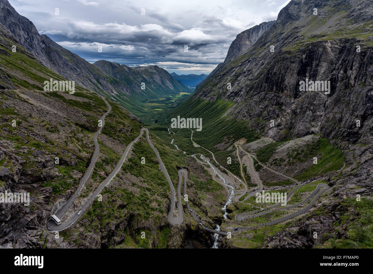 Landscape of Norway, Trollstigen Stock Photo - Alamy