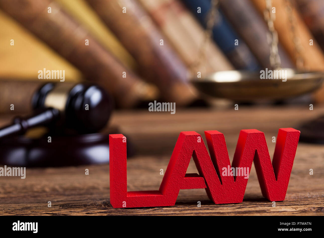 Mallet, legal code and statue of justice, Law concept Stock Photo - Alamy