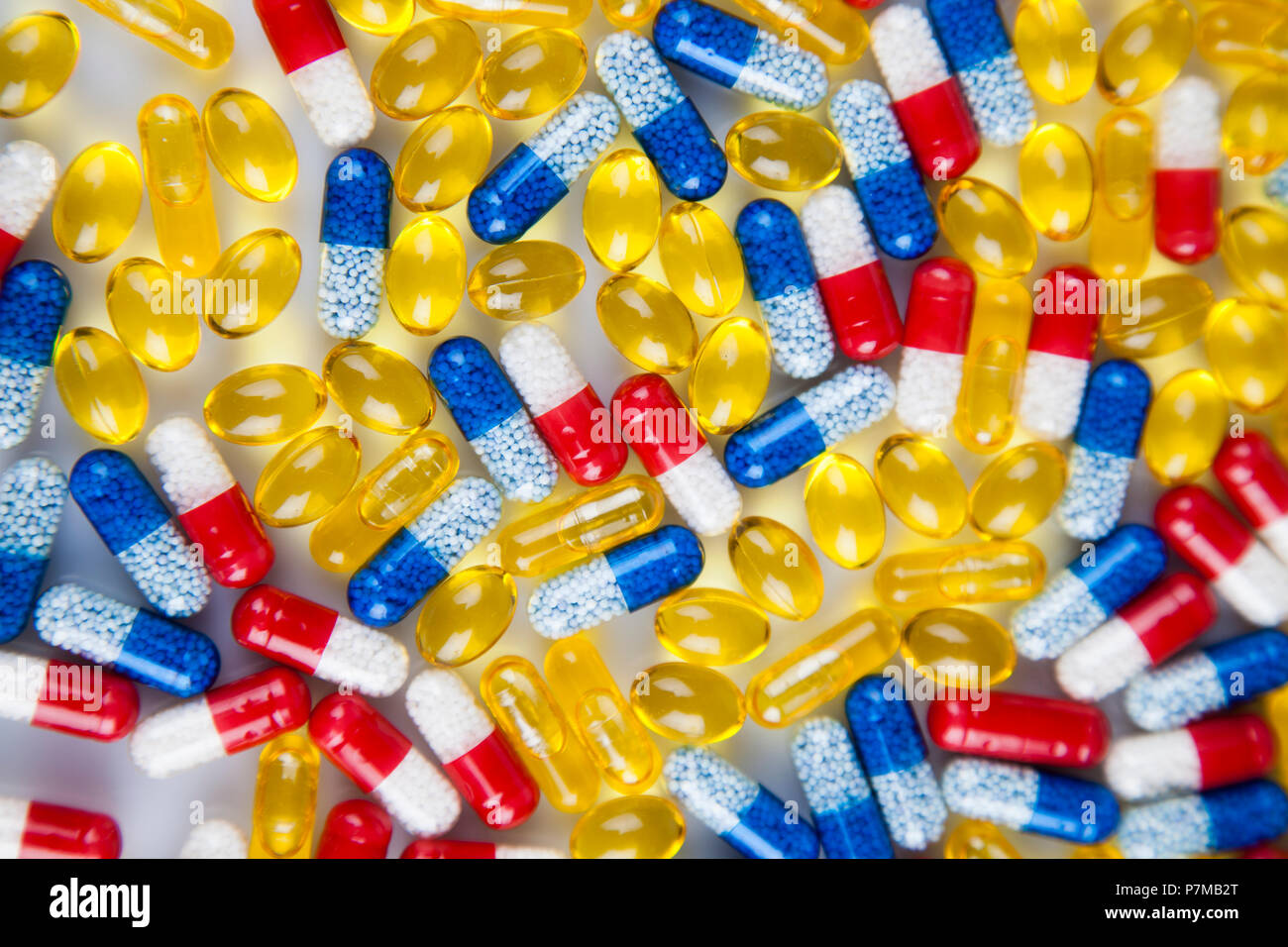 Healthy background, Pills, Tablets, Capsule background Stock Photo - Alamy