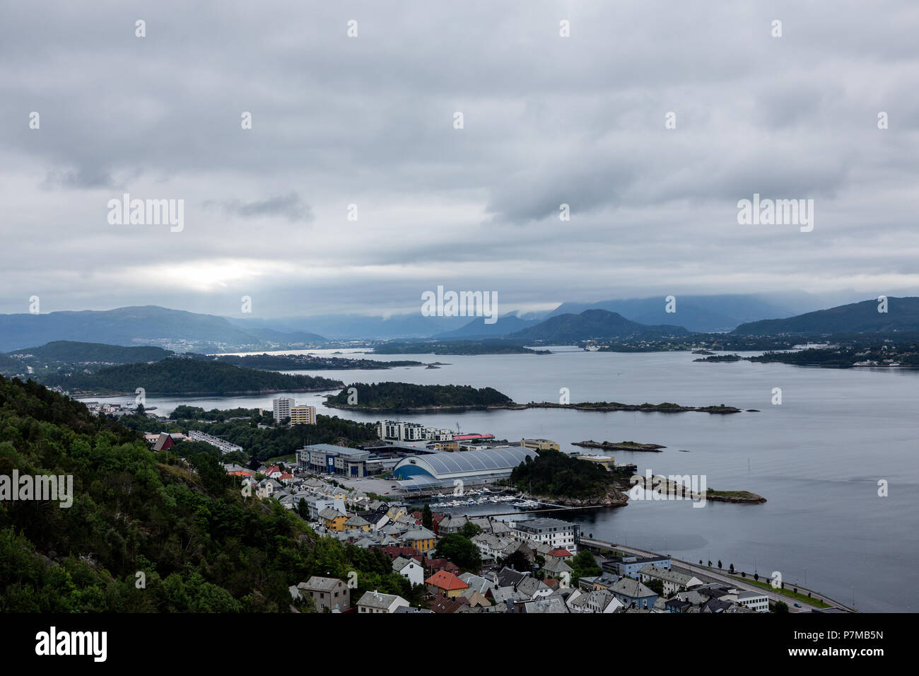 Urban landscape in Norway,Ålesund Stock Photo - Alamy