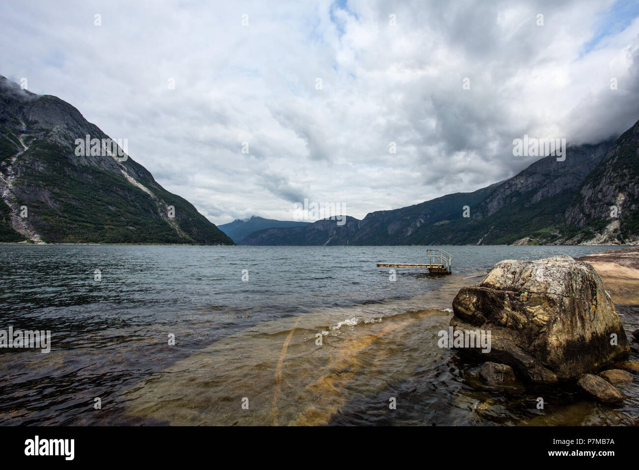 Landscape of Norway, Eidfjord Stock Photo - Alamy