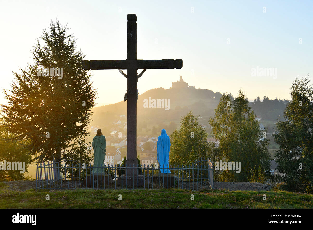France, Lorraine, Moselle, Dabo, Rock Dabo, Dabo Chapel or Saint Leon ...