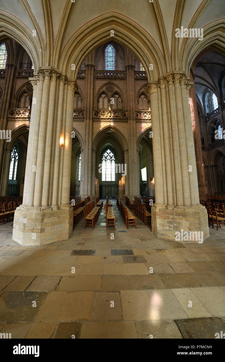 France, Manche, Cotentin Peninsula, Coutances, Notre Dame de Coutances ...