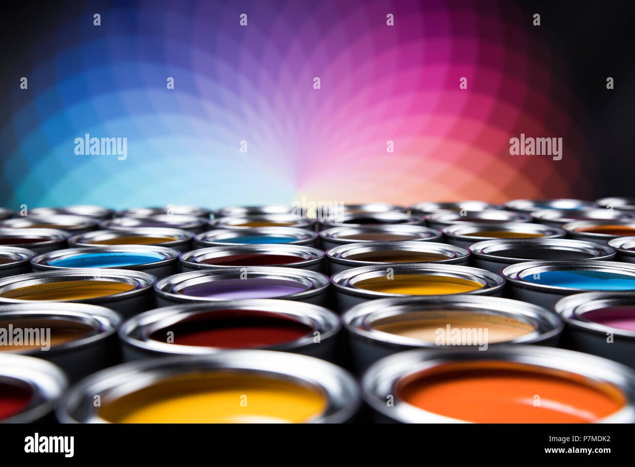 Color palette, can background Stock Photo - Alamy