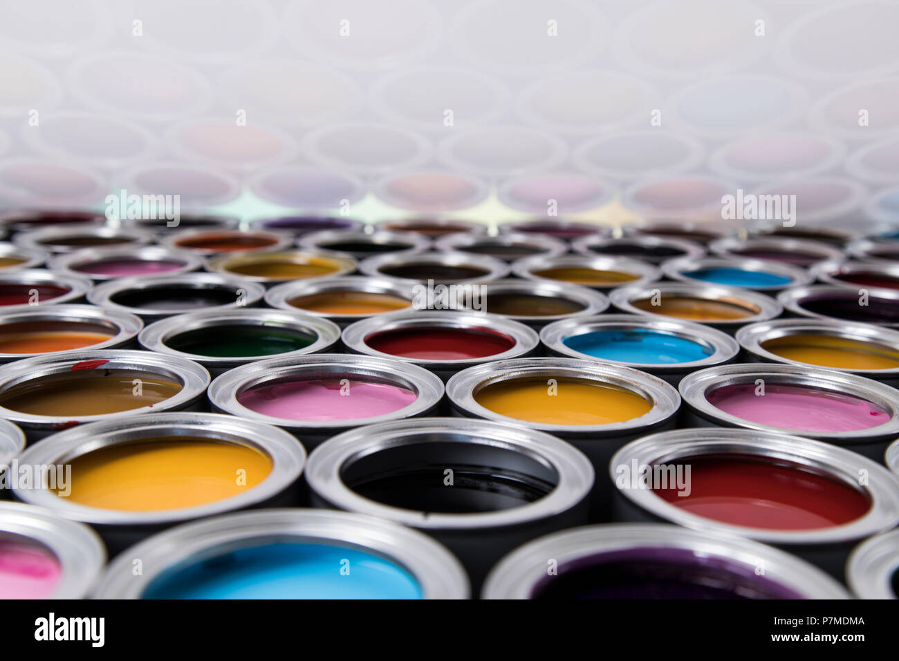 Color palette, can background Stock Photo - Alamy