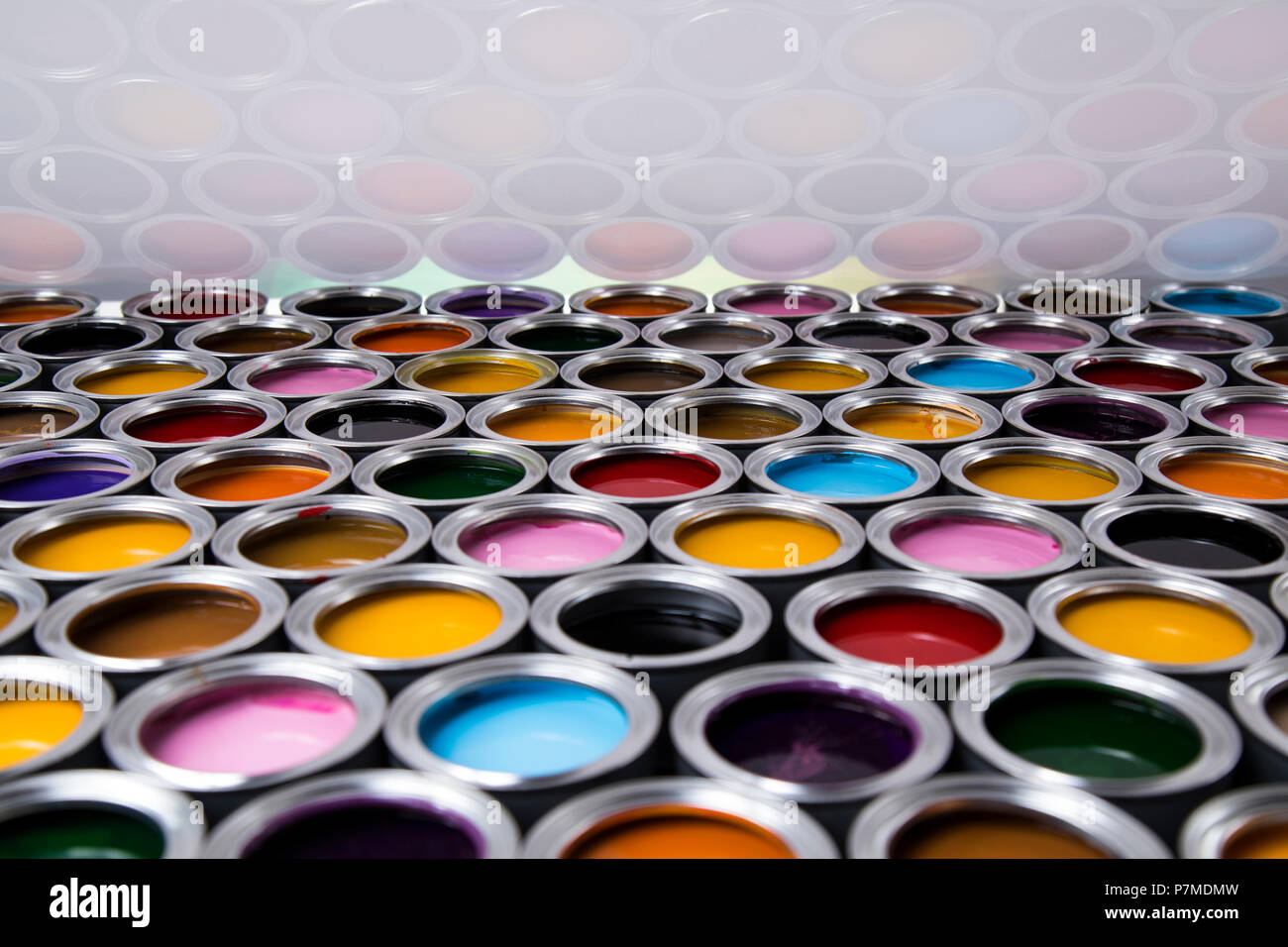 Color palette, can background Stock Photo - Alamy
