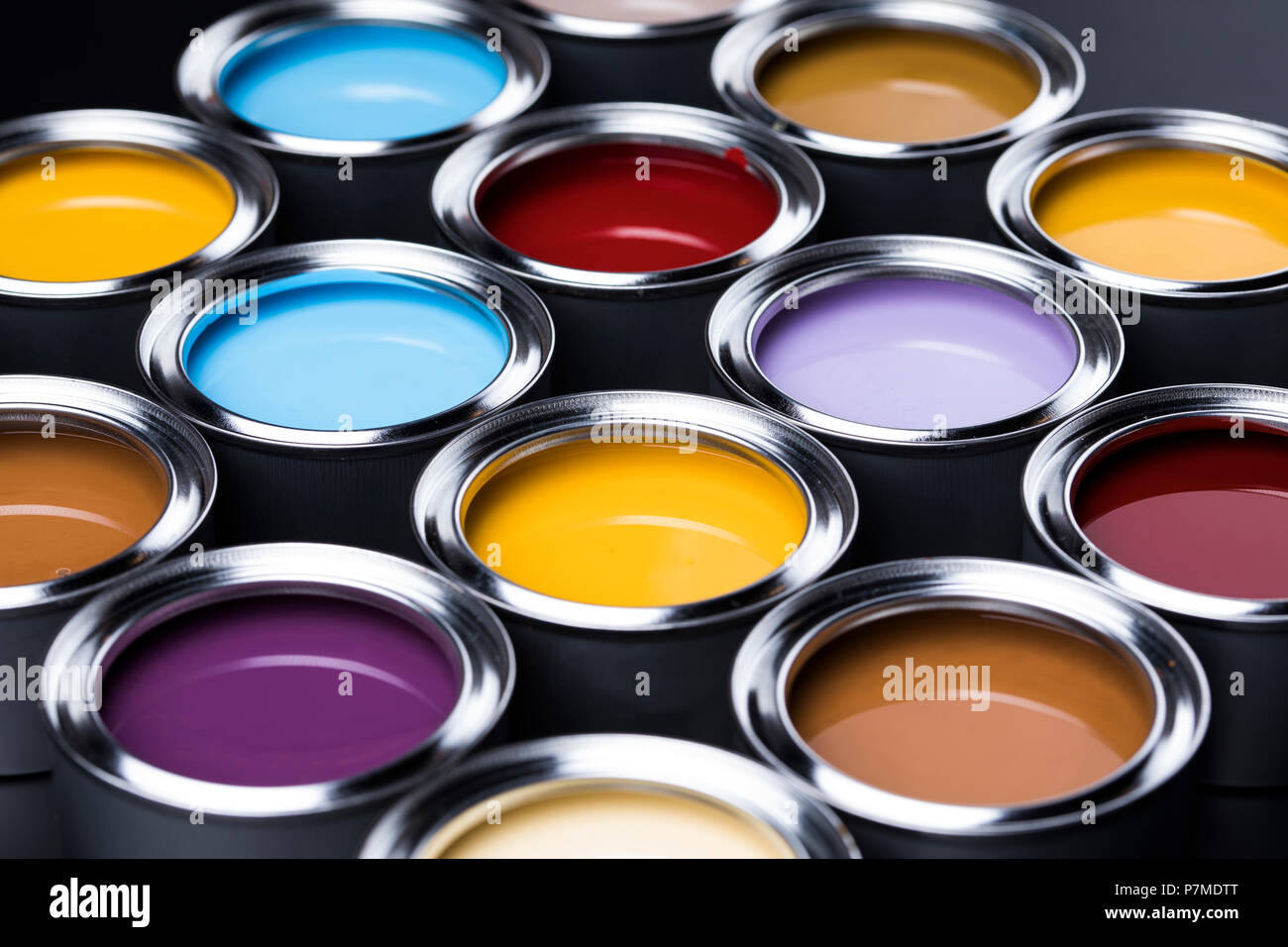 Color palette, can background Stock Photo - Alamy
