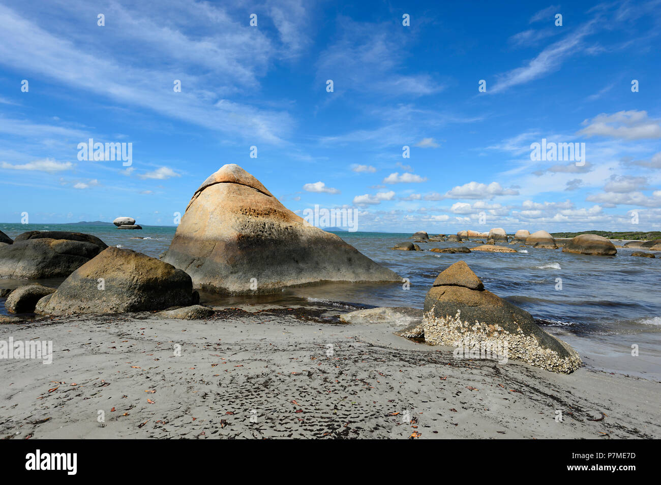Scenic view of popular Quintell Beach, Lockhart River, Cape York ...