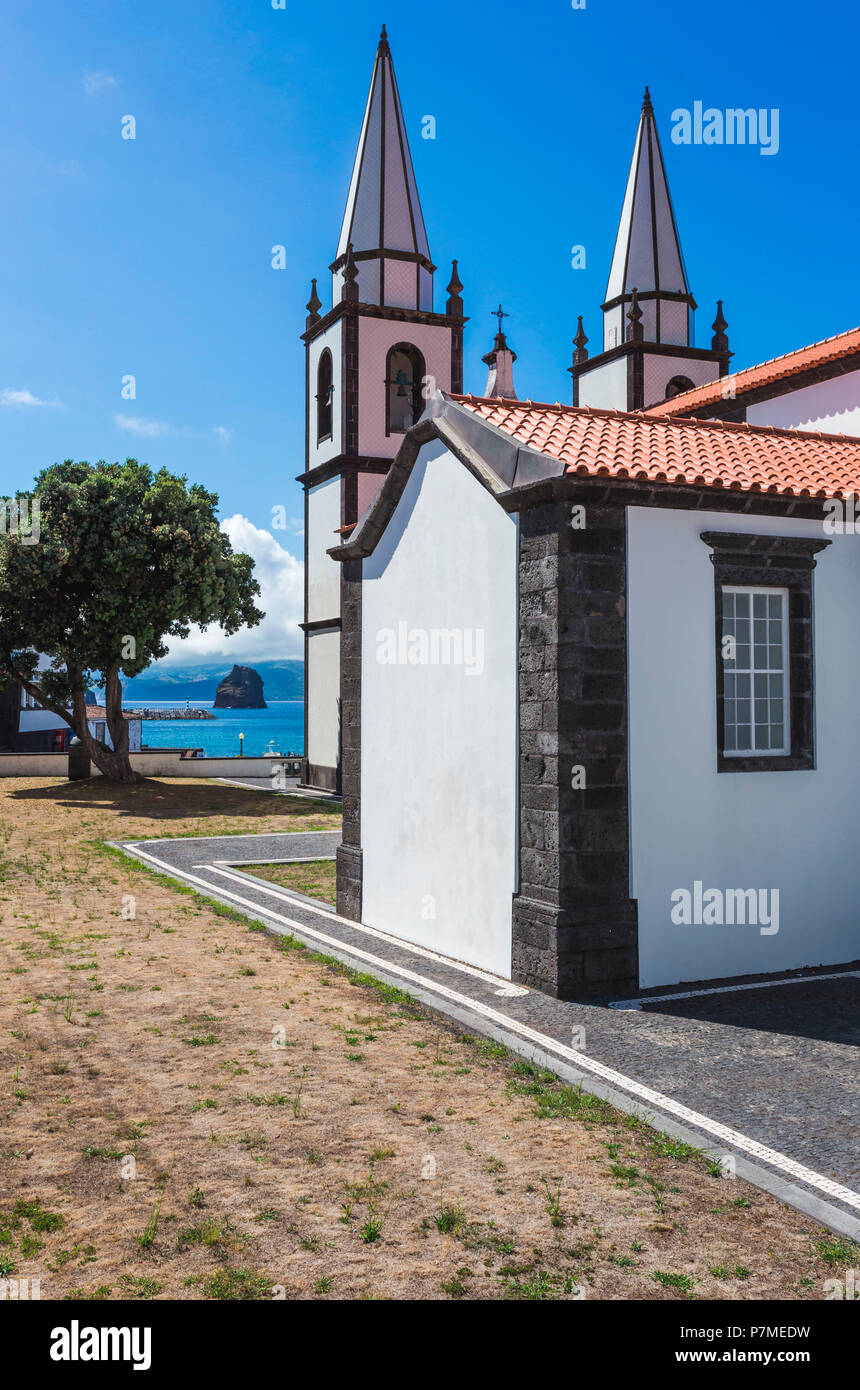 Portugal, Azores, Pico, Madalena, Church of Santa Maria Madalena Stock ...