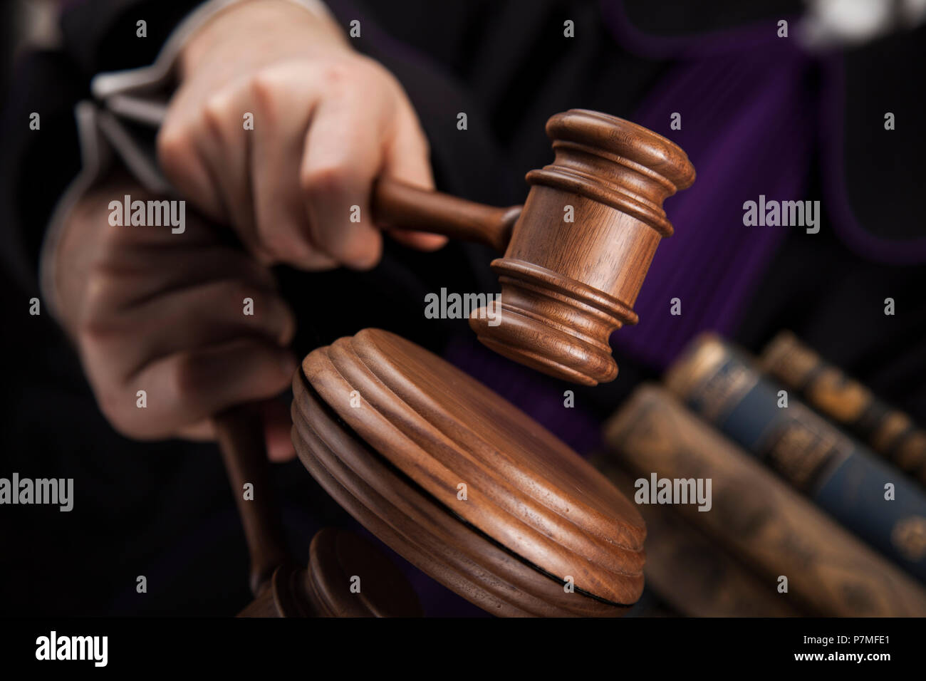 Courtroom, Law theme, mallet of the justice Stock Photo - Alamy