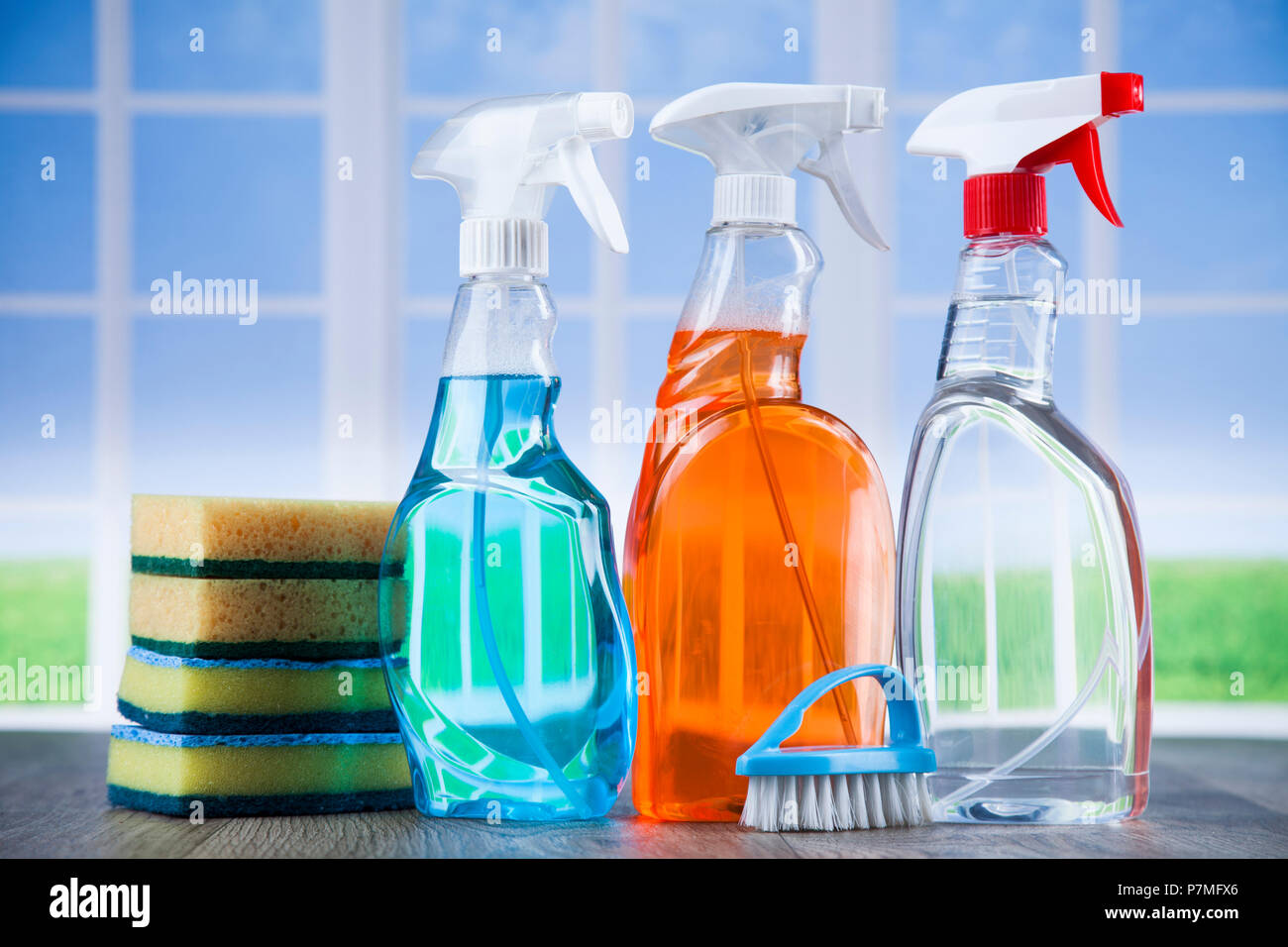 Assorted cleaning products Stock Photo - Alamy Assorted cleaning products Stock Photo - Alamy