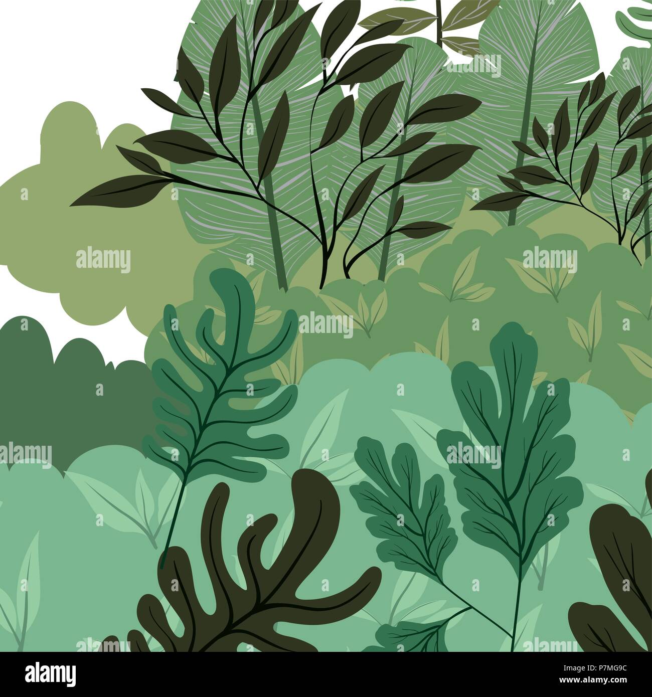 jungle scene pattern background Stock Vector Image & Art - Alamy